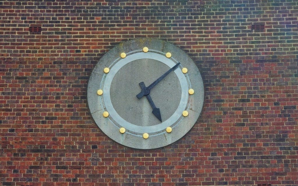 This historic art deco clock on the Piccadilly line has been restored ...