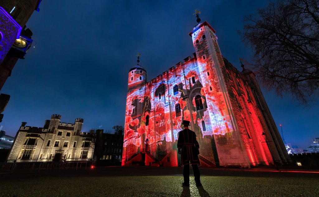 A powerful light show will illuminate the Tower of London this ...