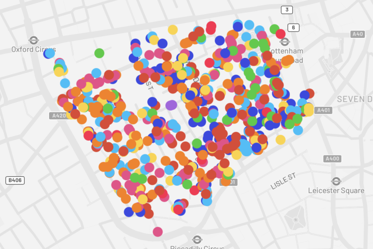 A brand new London map has launched that celebrates the history of Soho ...