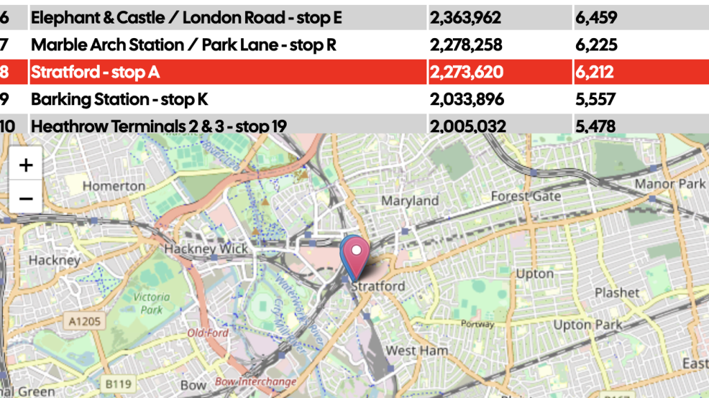 This new interactive London map shows the most crowded bus stops in the ...