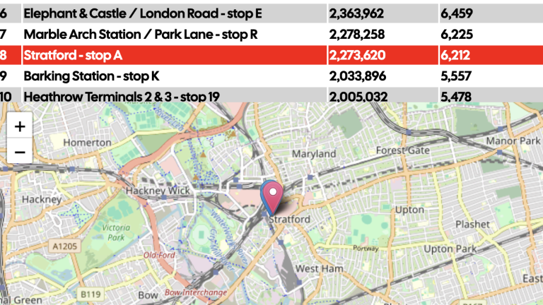 This new interactive London map shows the most crowded bus stops in the ...