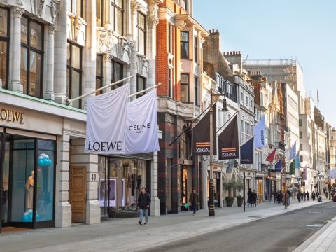 The glitzy London shopping street that is now officially the most ...